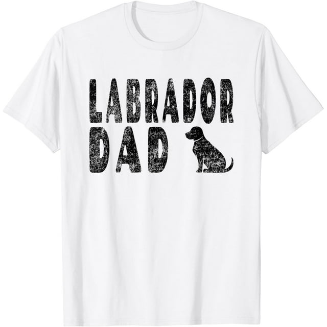Black Lab Dad - Vintage Labrador Retriever Lover T-Shirt - Walmart.com