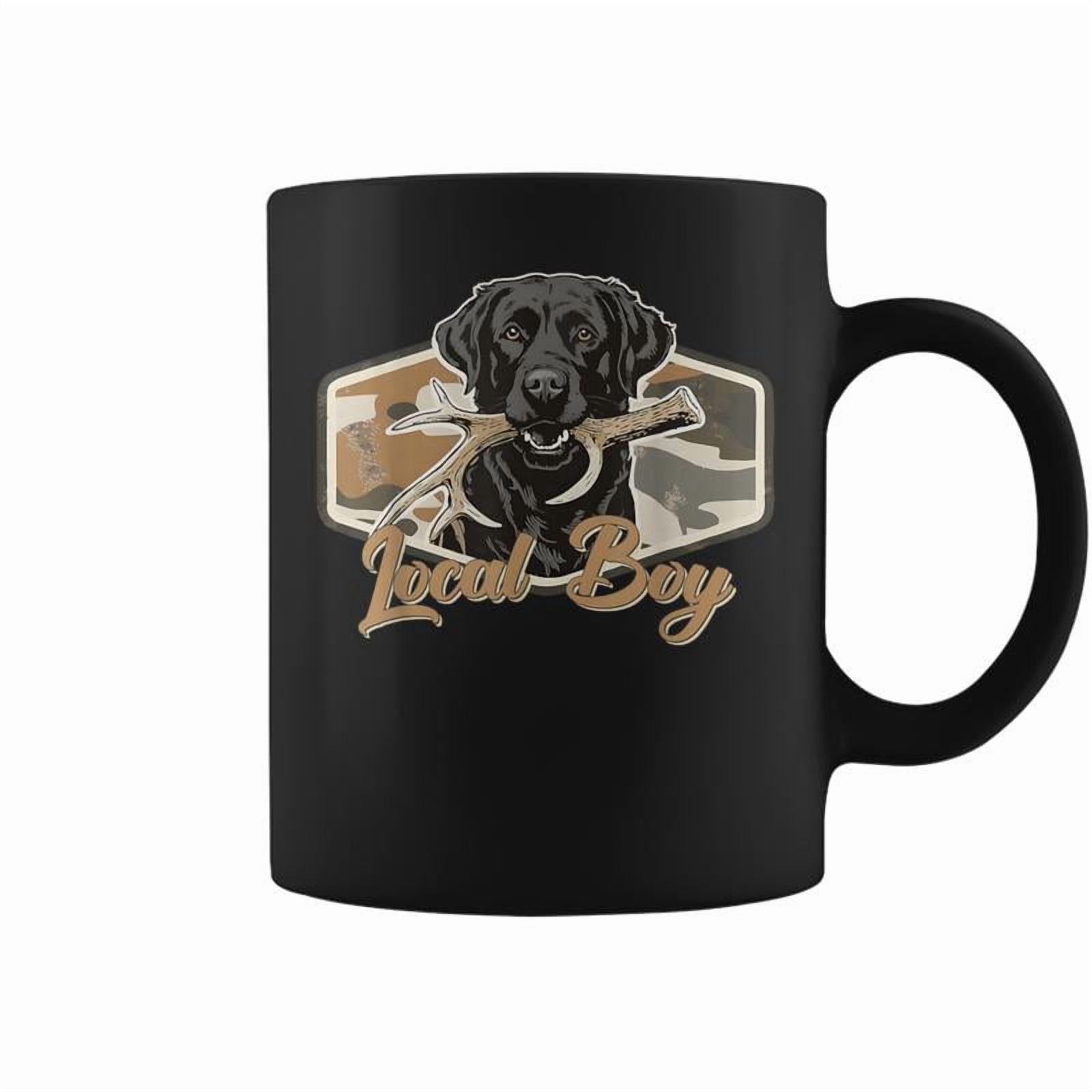 Black Lab Dog Local Southern Boy Camo Duck Hunting Youth Men Coffee ...