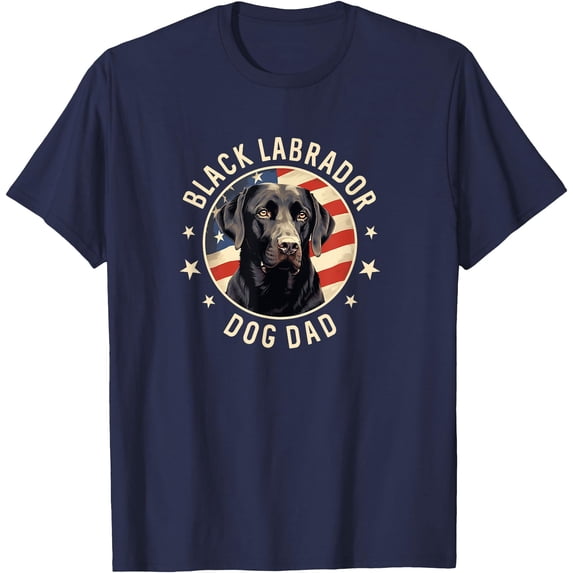 Black Lab Gifts Men, Black Labrador Retriever Dog Dad T-Shirt - Walmart.com