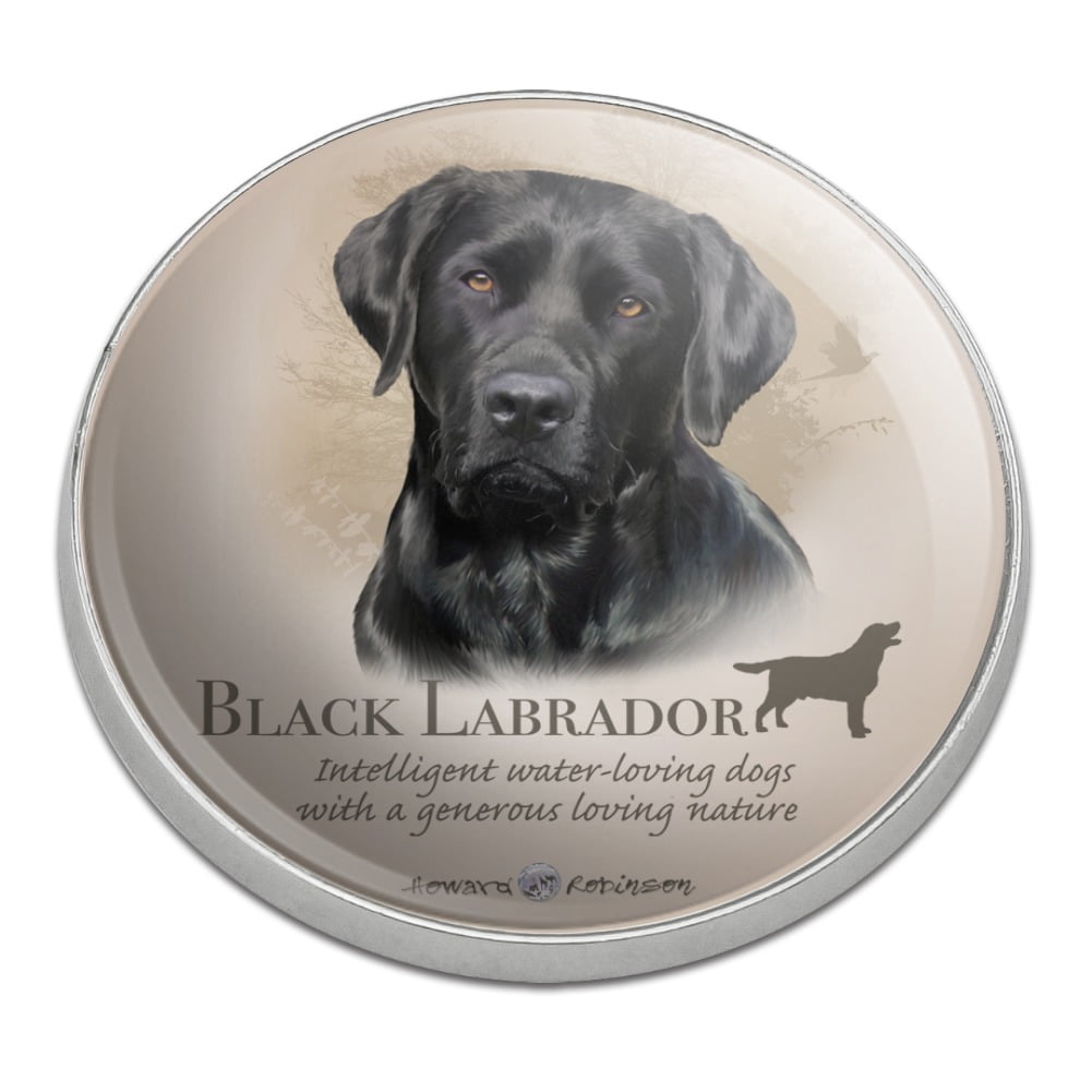 Black Lab Labrador Dog Breed Golfing Premium Metal Golf Ball Marker ...