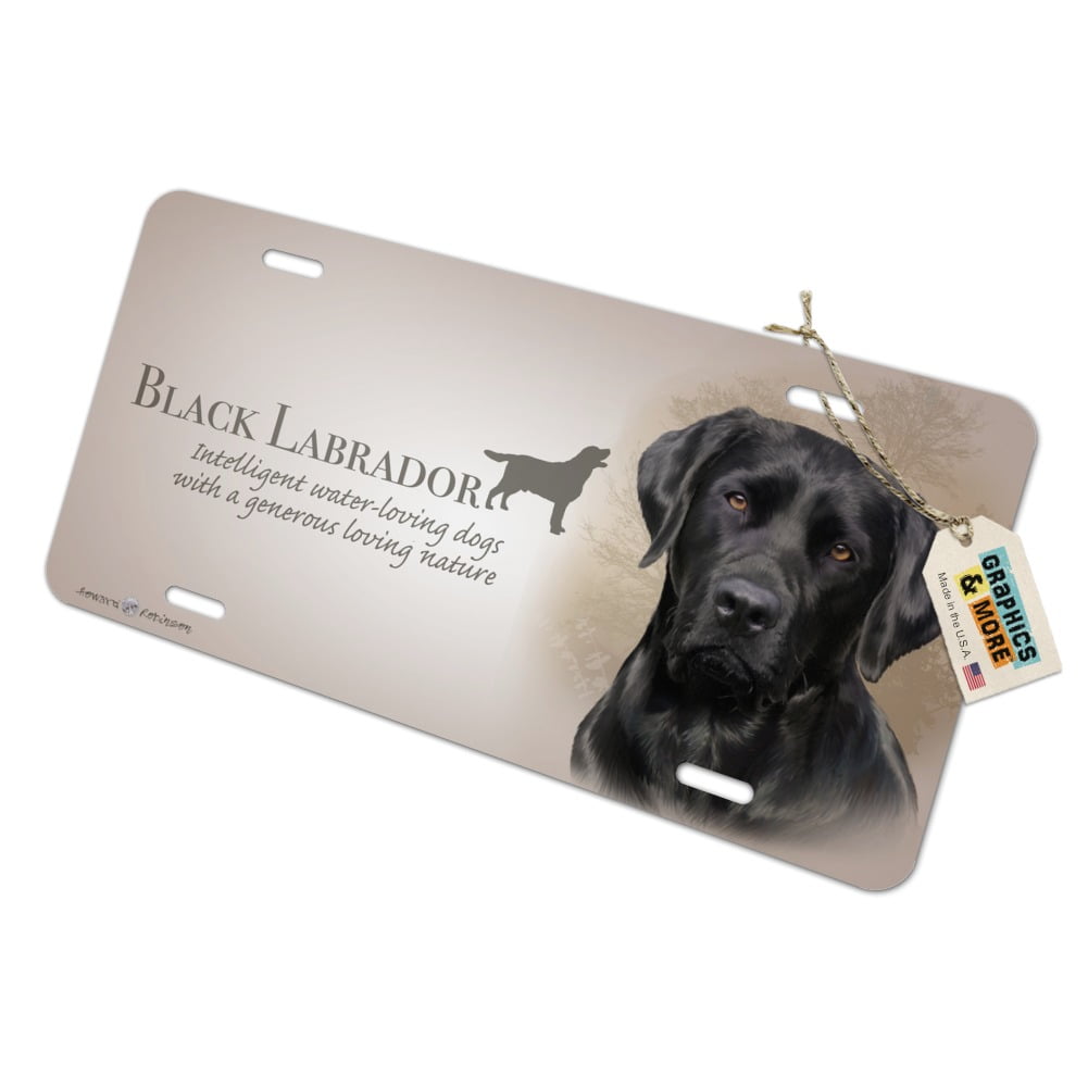 Black Lab Labrador Dog Breed Novelty Metal Vanity Tag License Plate ...