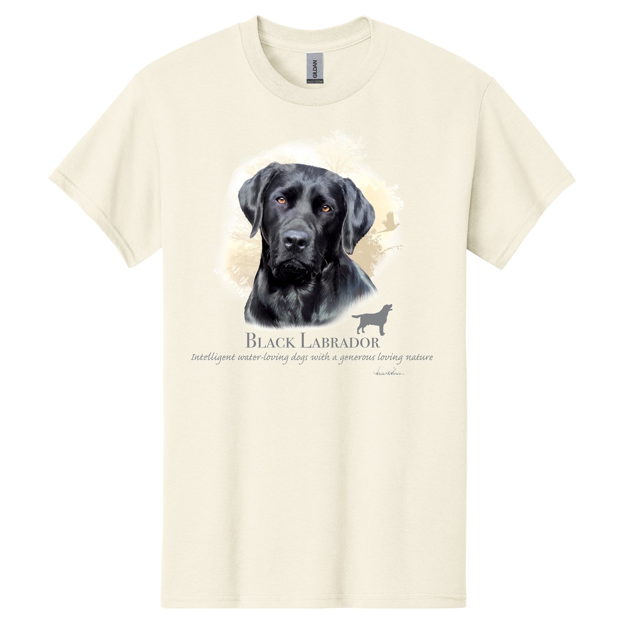 Black Lab Labrador Retriever Dog Breed Portrait T-Shirt - Walmart.com