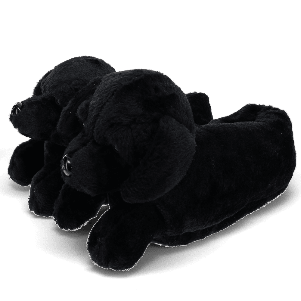 Black Lab Slippers - Medium - Walmart.com