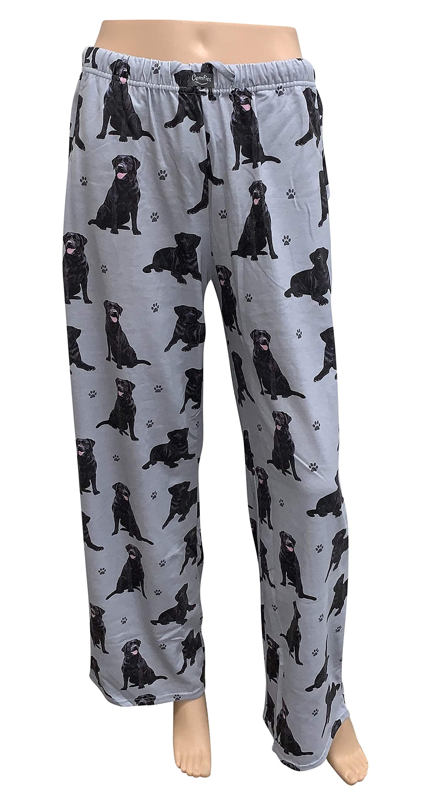 Black Lab Unisex Lightweight Cotton Blend Pajama Bottoms Soft and ...
