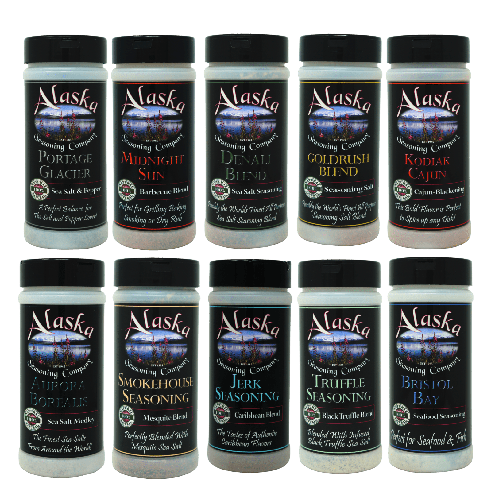 Black Label Seasoning Mix Collection (10 Shakers) - 100% Natural ...