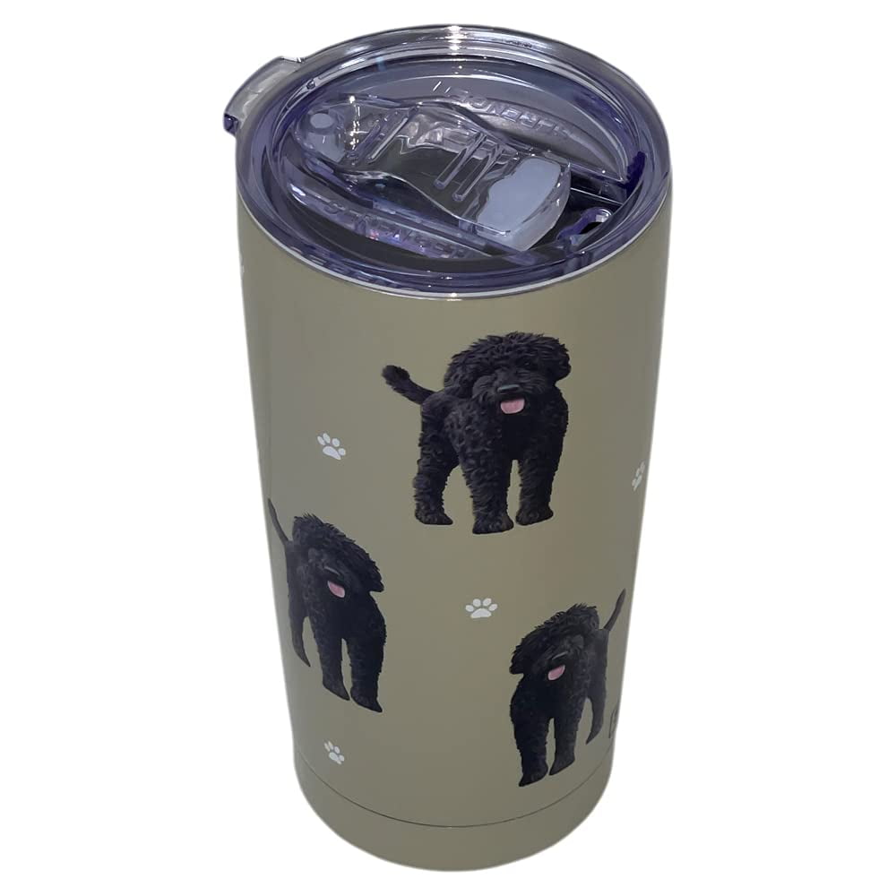 Black Labradoodle Tumbler SERENGETI 16 Oz. Stainless Steel, Vacuum ...