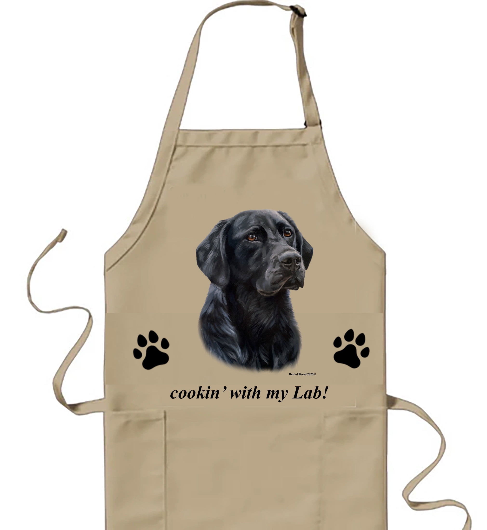 Black Labrador - Best of Breed Cookin' Aprons Full Length Bib Apron ...