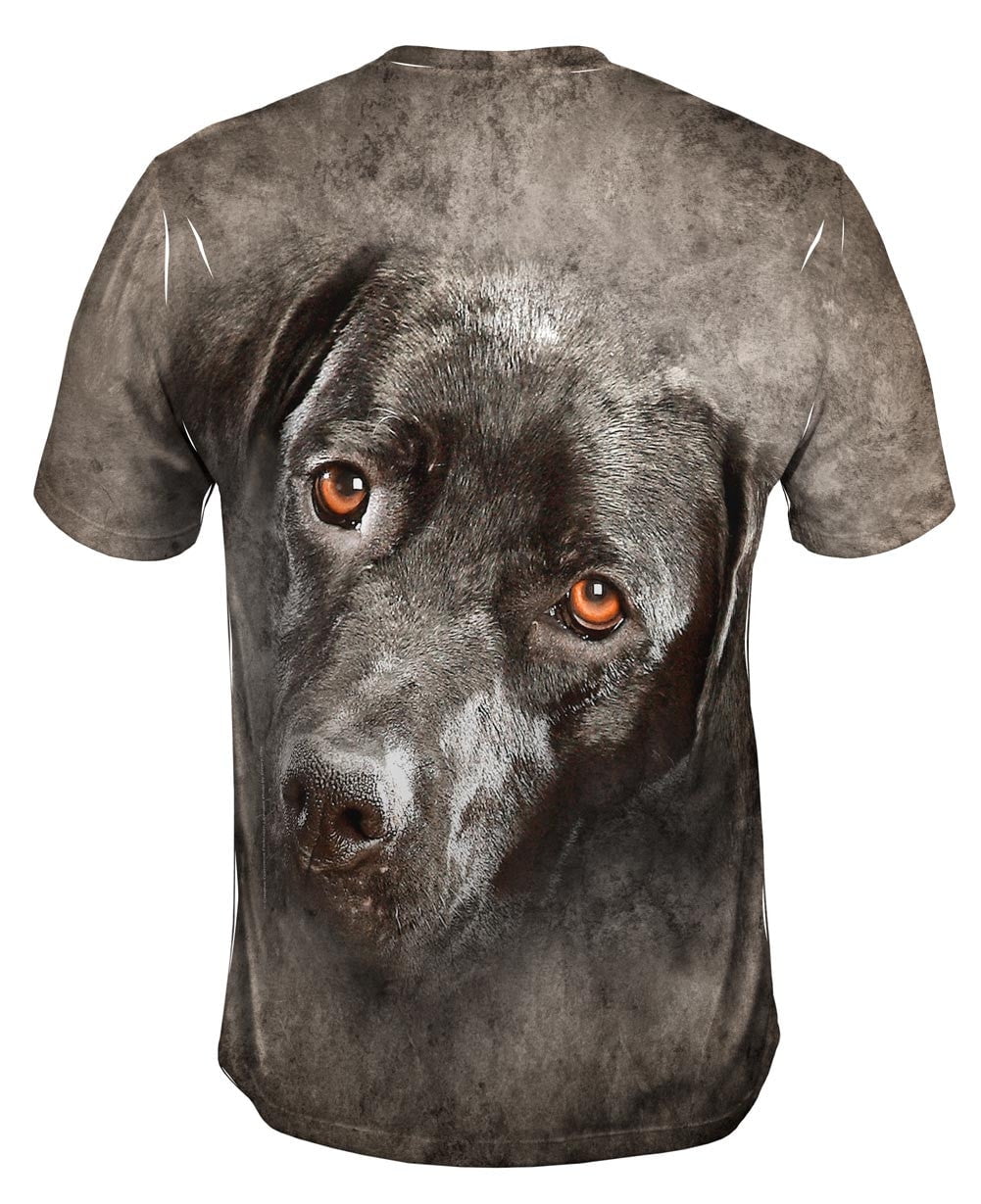 Black Labrador Dog Face Mens T-Shirt All Over Print - Walmart.com