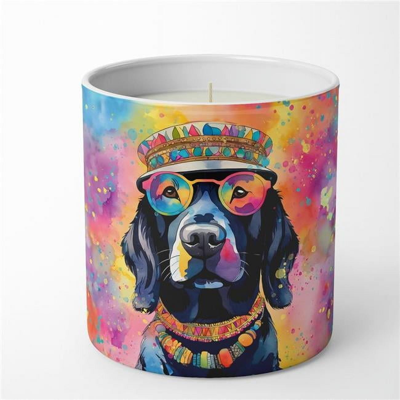 Black Labrador Hippie Dawg Decorative Soy Candle 3.25 in x 3.75 in ...