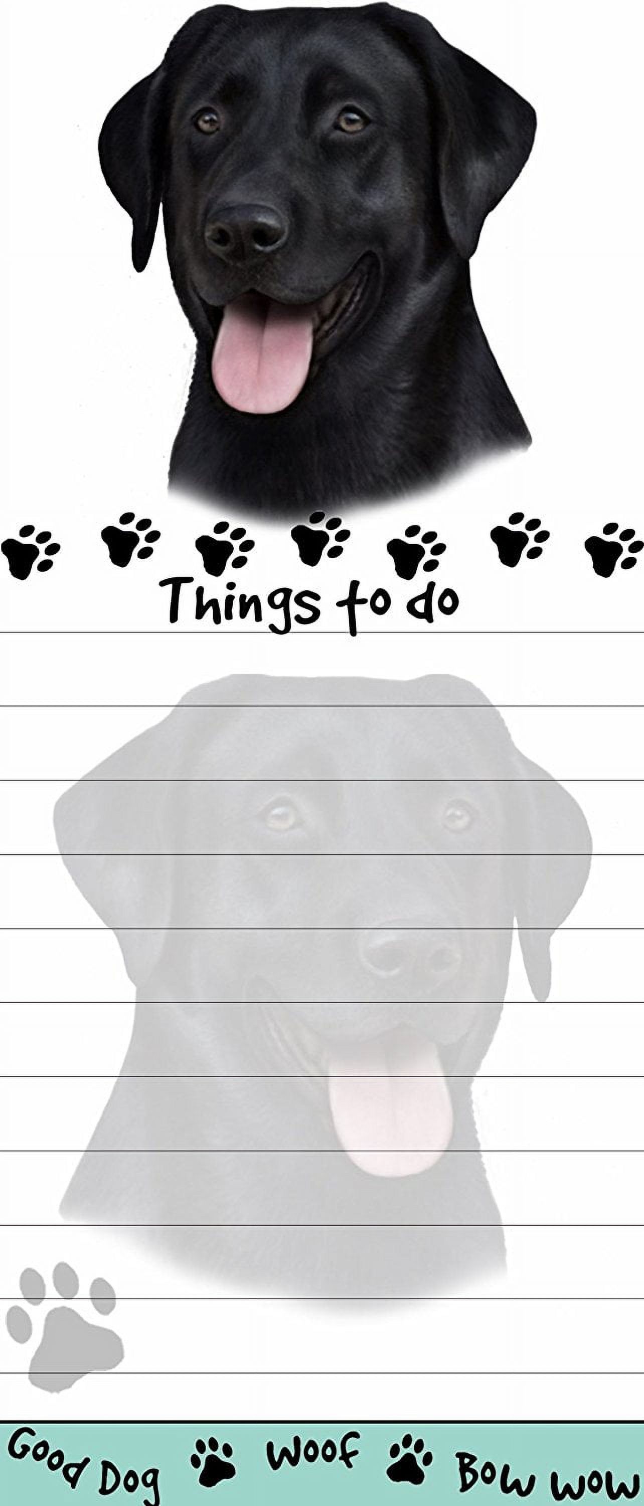 Black Labrador Magnetic Sticky Note Pad - Walmart.com