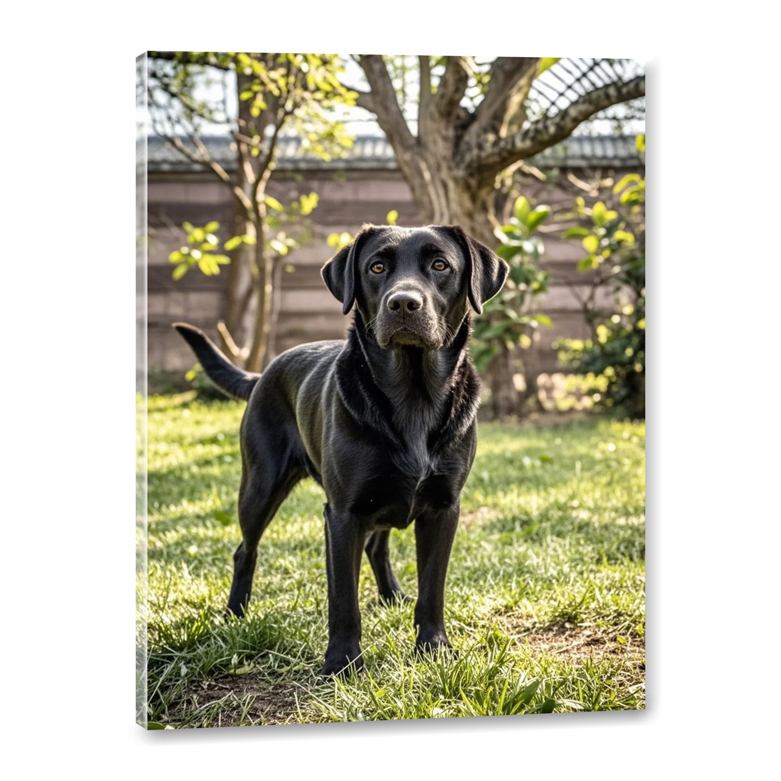 Black Labrador Retriever Canvas Wall Art Framed Canvas Paintings Poster ...
