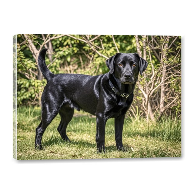 Black Labrador Retriever Canvas Wall Art Labrador Framed Canvas ...