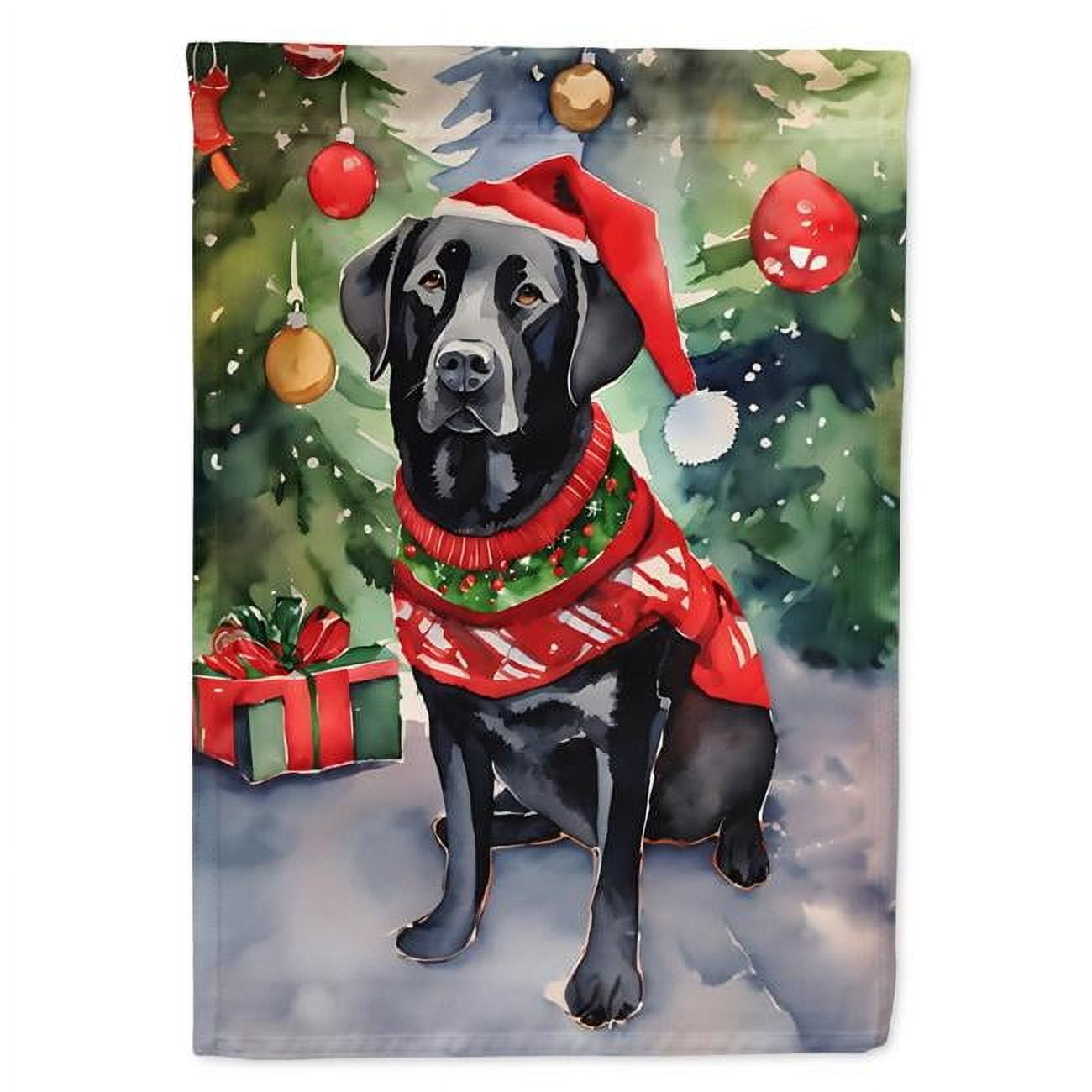 Black Labrador Retriever Christmas House Flag - Walmart.com