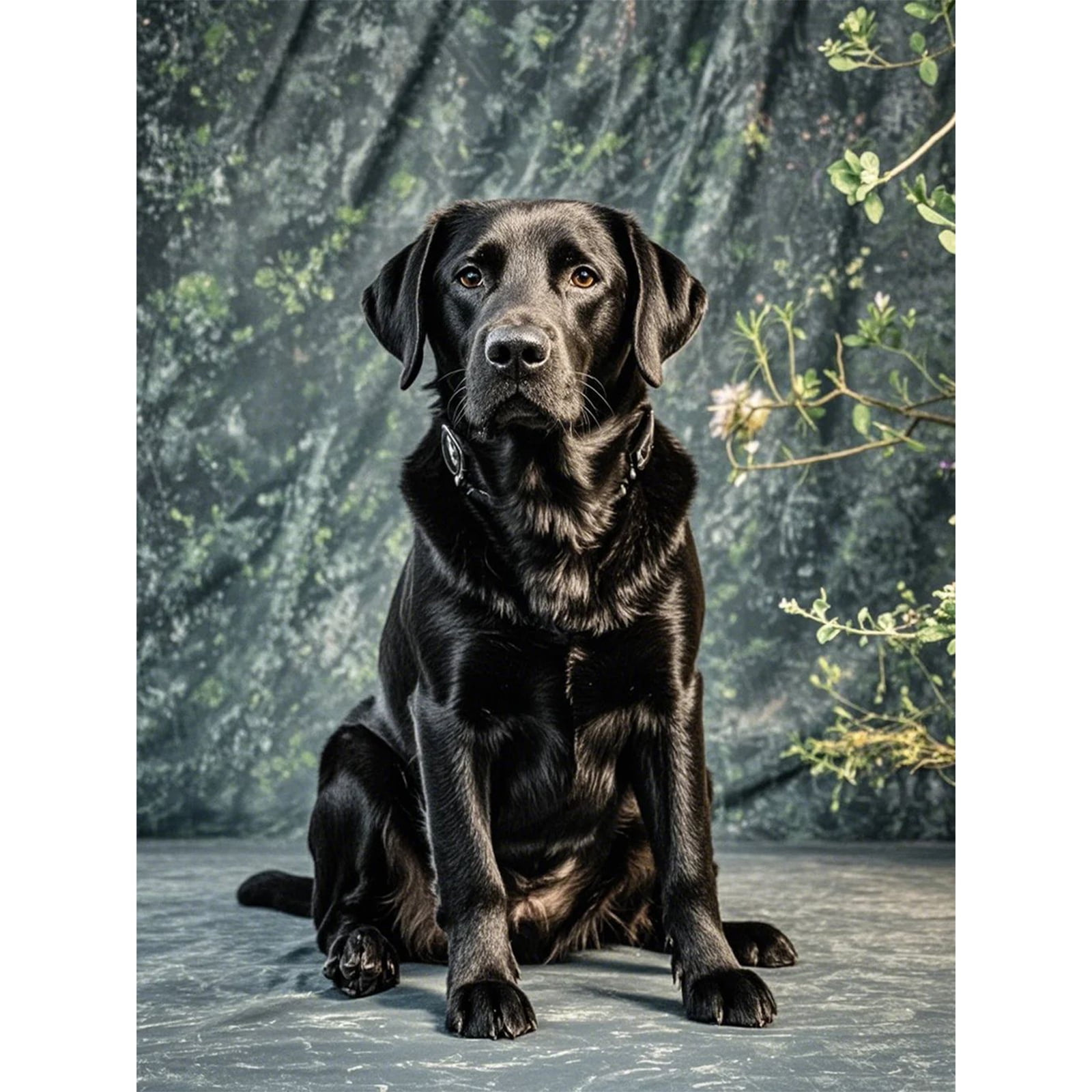 Black Labrador Retriever Diamond Dots Painting DIY Kits 5D Diamond Art ...