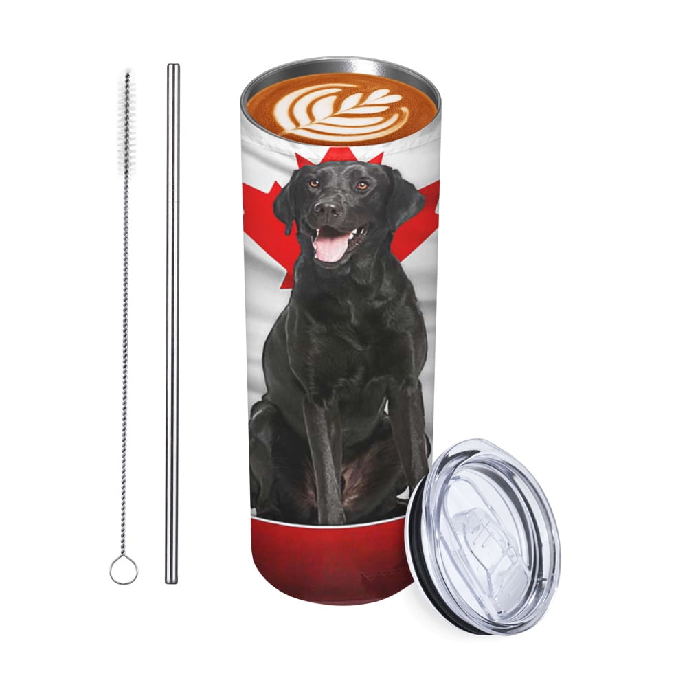 Black Labrador Retriever Dog Canadian 20oz Coffee Mug Cup,Stainless ...