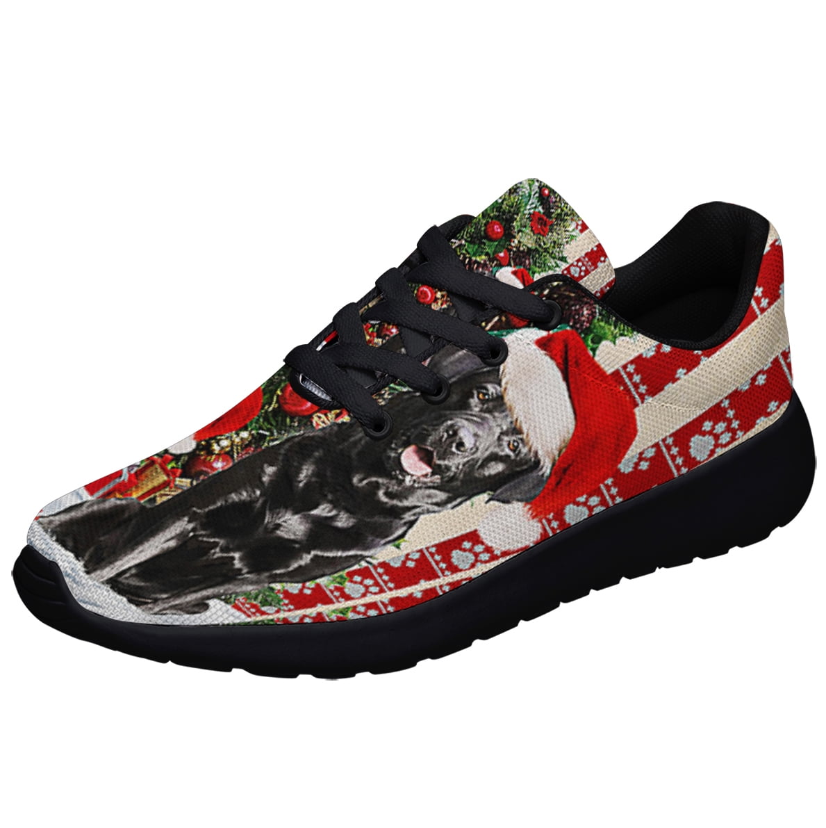 Black Labrador Retriever Dog ChriStas American flag Shoes Sneakers ...