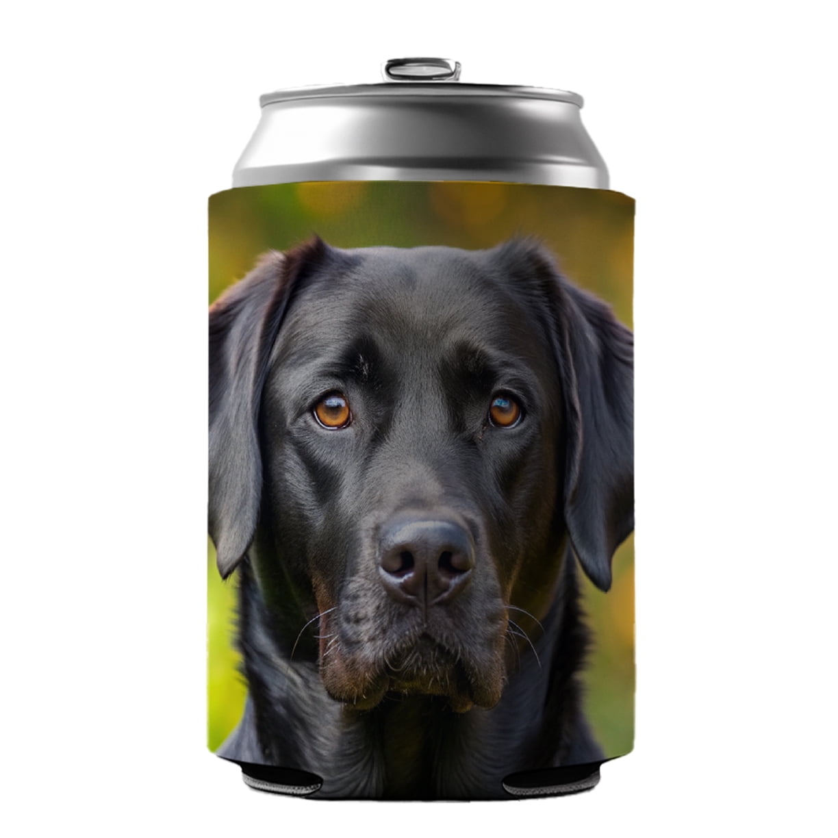 Black Labrador Retriever Dog Photo Drink Beer Soda Insulated Sleeve ...