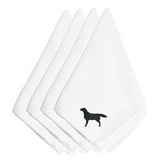 Black Labrador Retriever Embroidered Napkins Set of 4 - Walmart.com