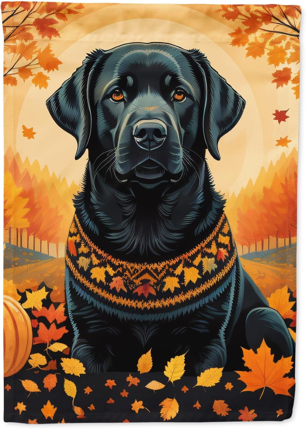Black Labrador Retriever Fall Garden Flag Mailbox Flag Decorative Yard ...