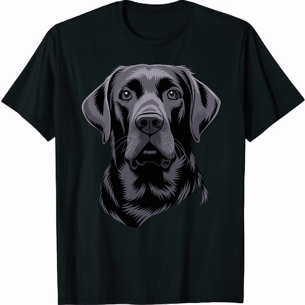 Black Labrador Retriever Love Lab Mom Dad Men's Black T-Shirt - Walmart.com