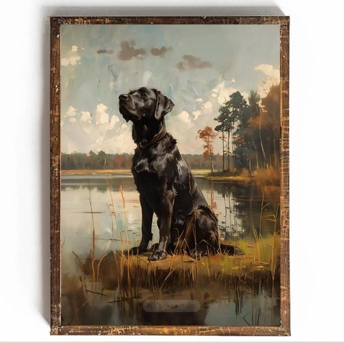 Black Labrador Retriever Print Black Lab Dog Print Hunting Dog Wall Art ...
