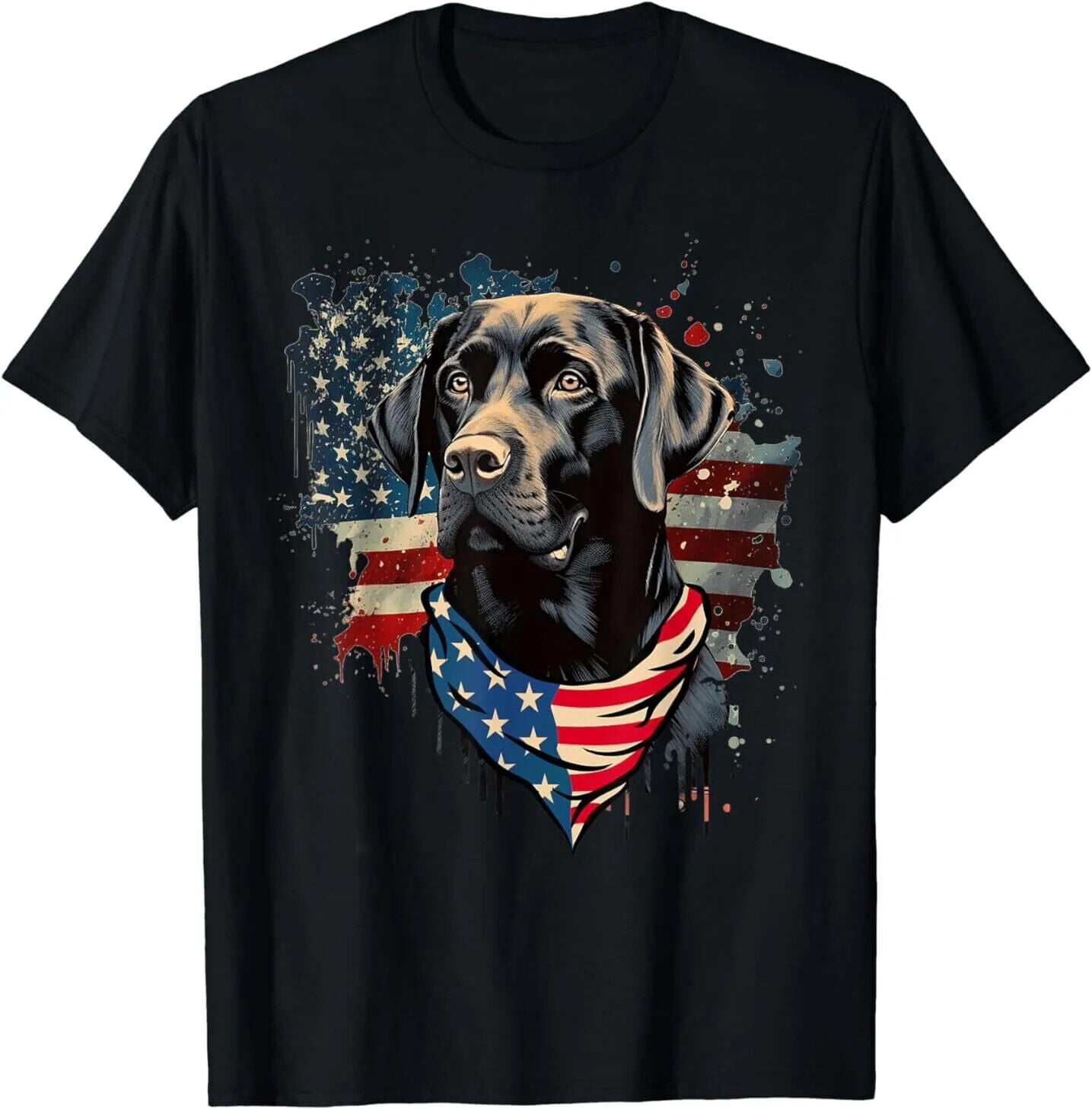 Black Labrador Retriever Shirts USA Flag Lab Dog Lover Gifts Unisex T ...
