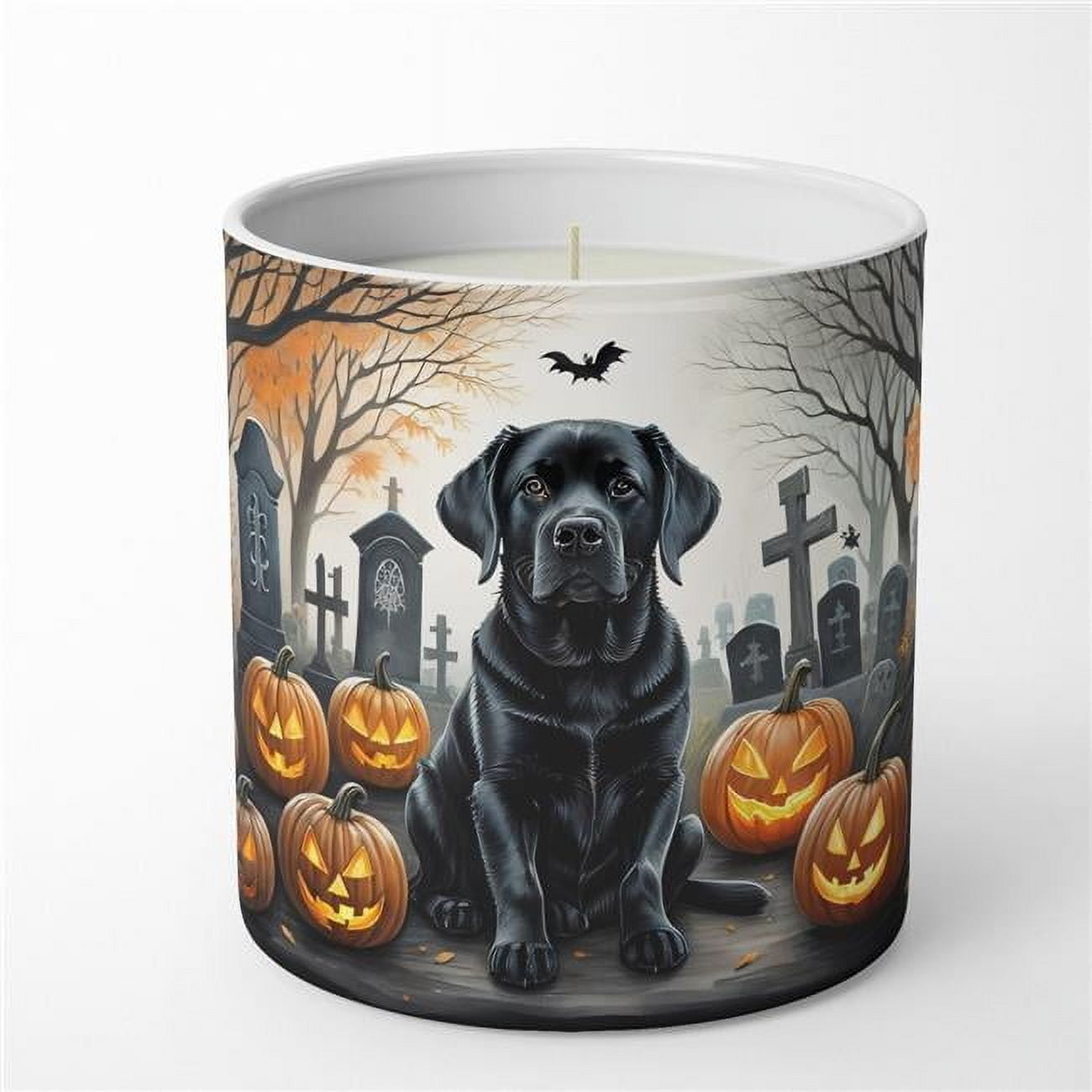 Black Labrador Retriever Spooky Halloween Decorative Soy Candle ...