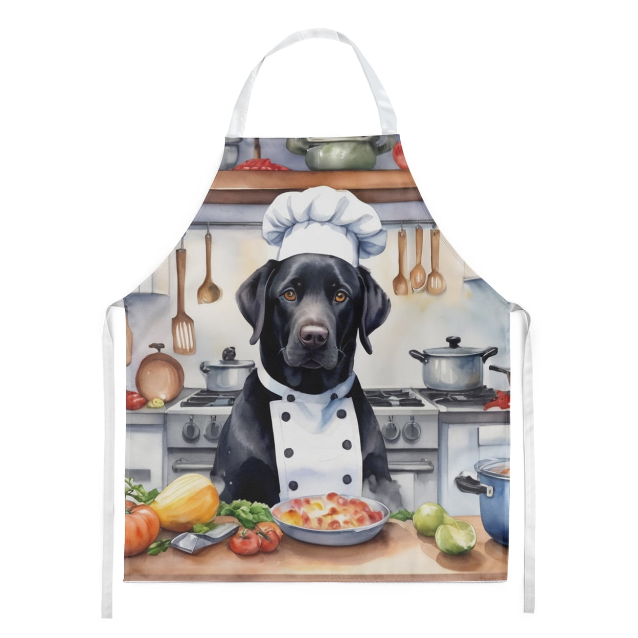 Black Labrador Retriever The Chef Apron 27 in x 30 in - Walmart.com