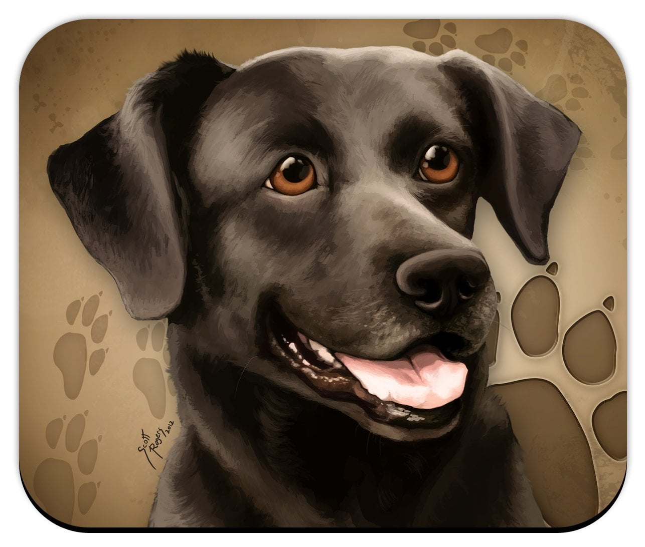 Black Labrador Retriever for Dog Lovers Only Mouse Pad by DGS Originals ...