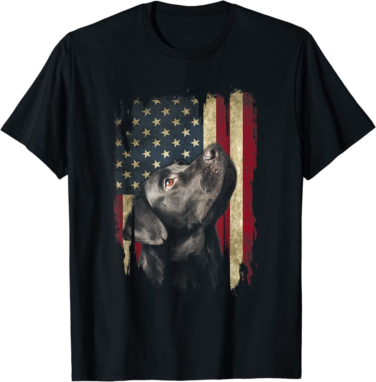 Black Labrador Usa Flag Lab Owner Duck Hunter T-Shirt All Size S-5Xl ...