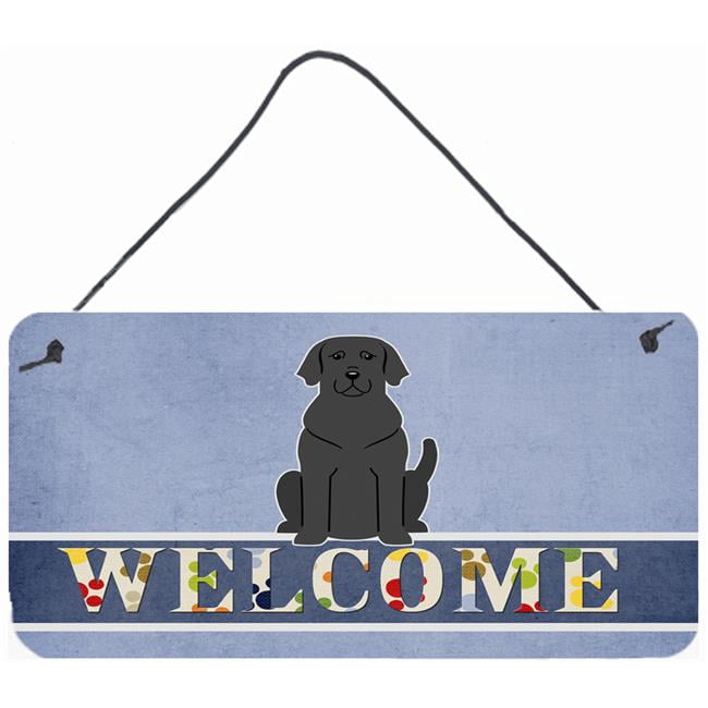 Black Labrador Welcome Wall or Door Hanging Prints - Walmart.com