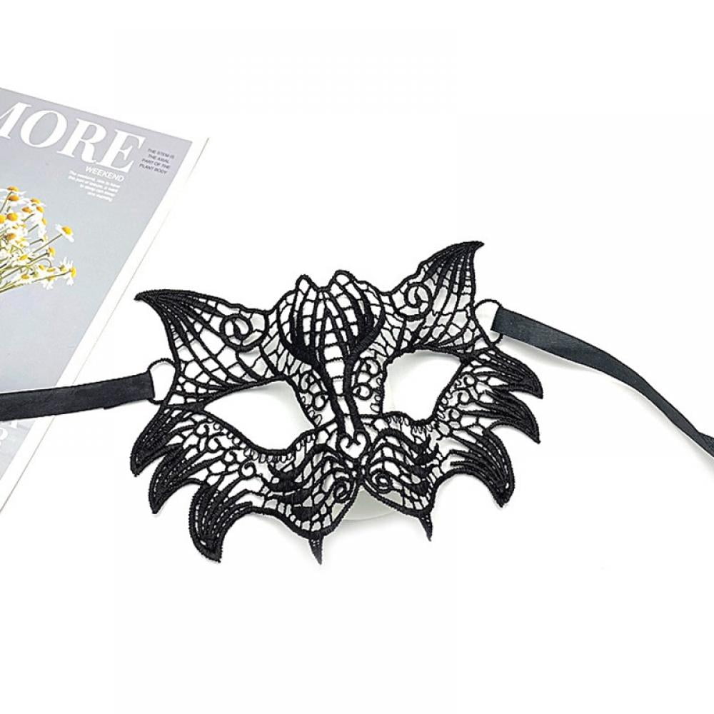 Black Lace Masks for Women Costume Eyemask Masquerade Proms Hallowmas ...