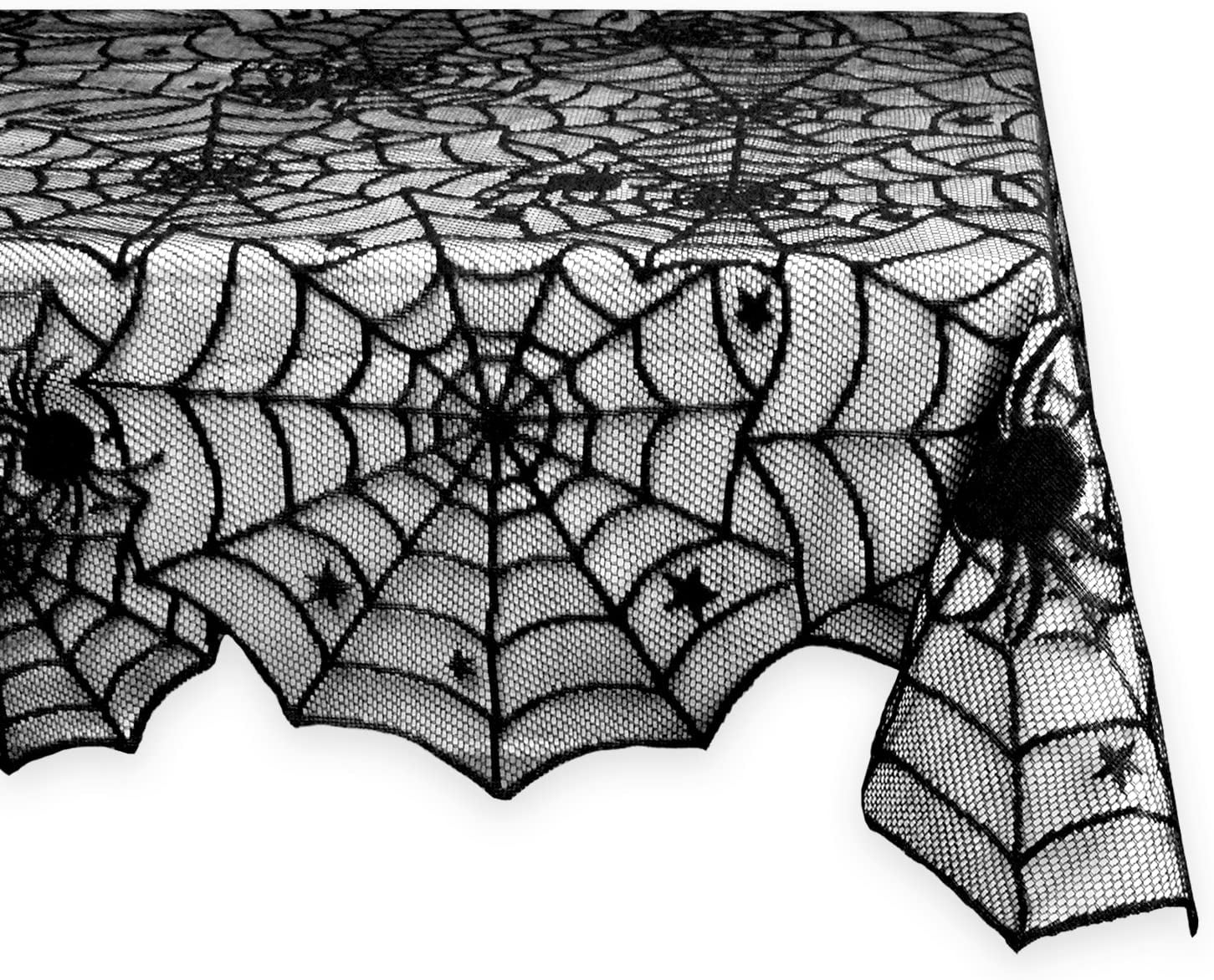 Black Lace Overlay Tabletop Collection Gothic Halloween Decor ...