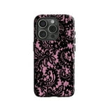Black Lace Print Fashion Phone Case Elegant Pattern Shockproof Shell ...