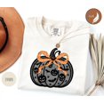 Black Lace Pumpkin Shirt, Coquette season Pumpkin Shirt, Fall Pumpkin ...