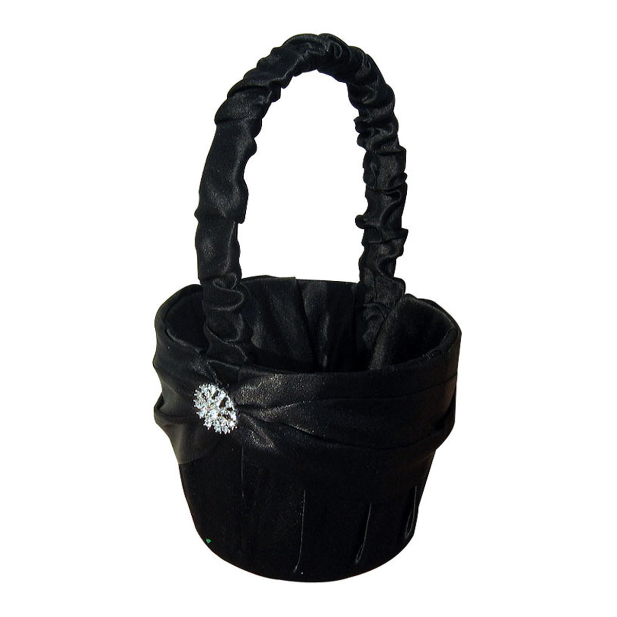 Black Lace pearlsFlower Girl Baskets, Candy Petal Storage Container for ...