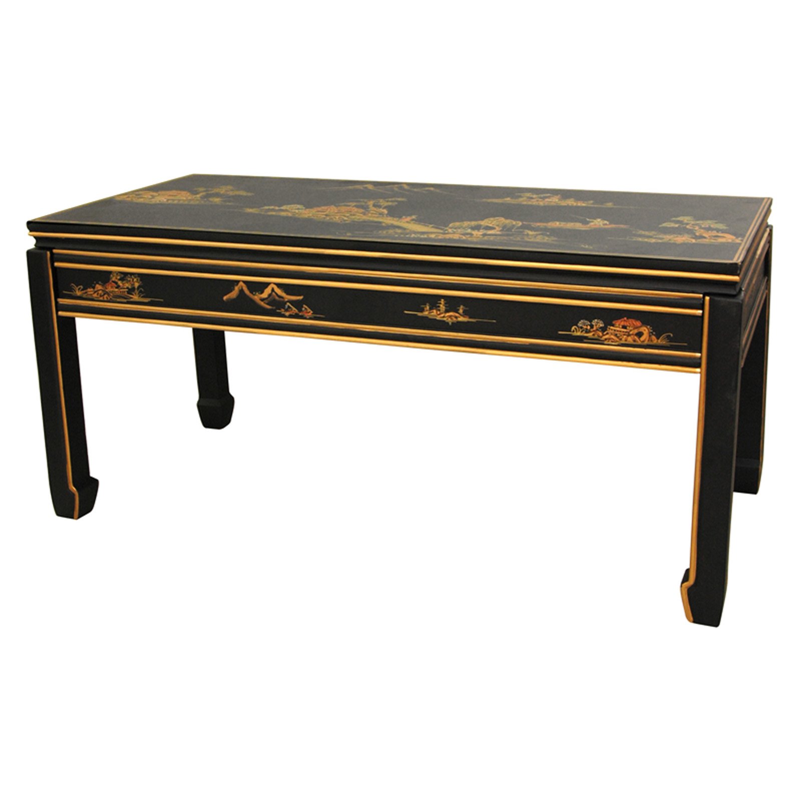 Black Lacquer Coffee Table - Walmart.com