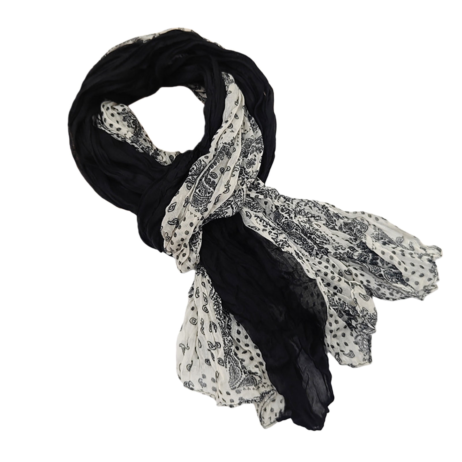 Black Ladies Silk Scarf With Floral Pattern For Multipurpose Use Cotton ...