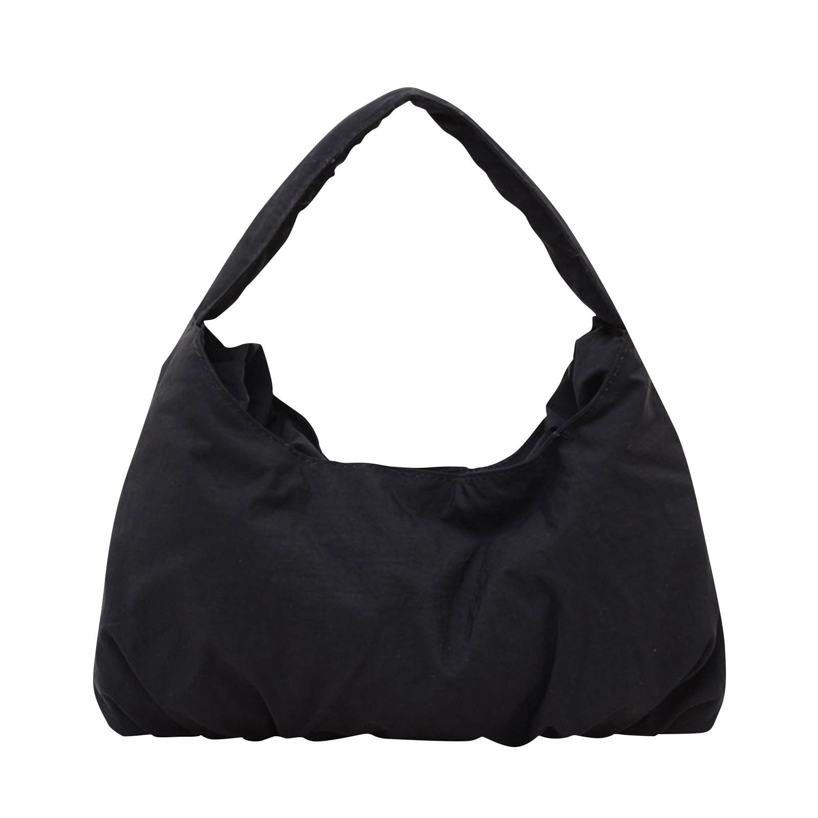 Black Ladies Soft Cloud Armpit Shoulder Bag Made From Nylon Material ...