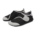 Black Ladies Water Shoes Closed Toe Mesh Breathable Soft Sole Barefoot ...