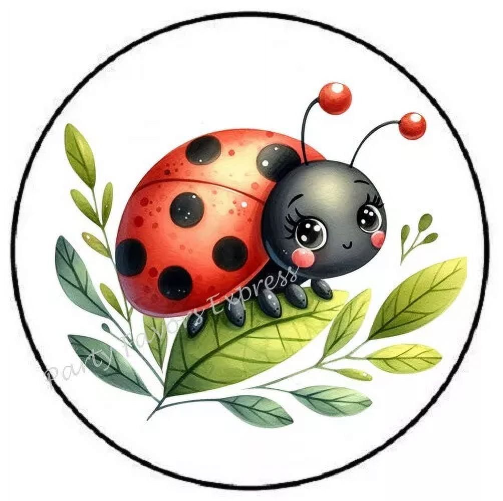 Black Ladybug Sticker Party Favors Sticker Envelope Seals Labels ...