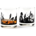 Black Lantern Whiskey Glasses Set of 2 – 11oz Heavy Base Old Fashioned ...