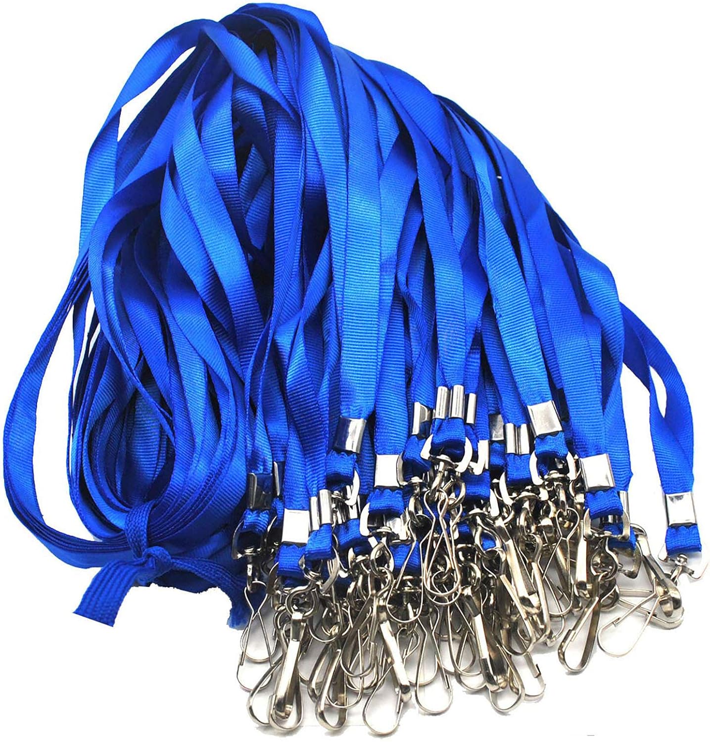 Black Lanyard Bulk Lanyards for Id Badges Flat Lanyard with Badge Clip ...