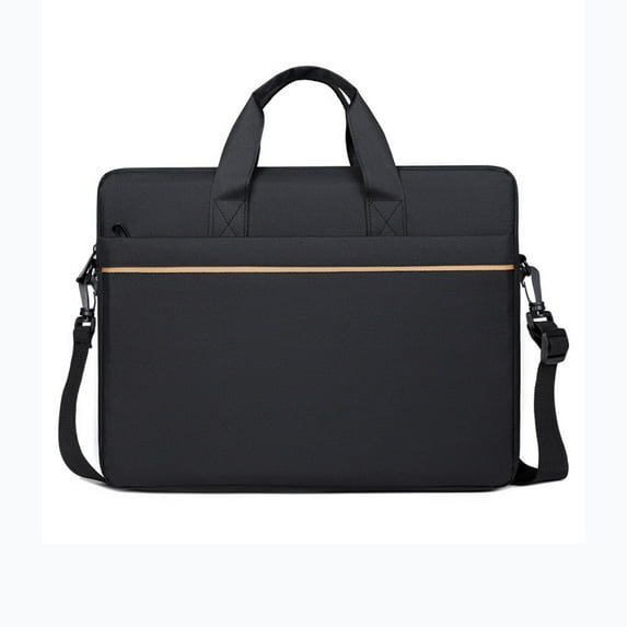 Black Laptop Tote Shoulder Bag 15-16Inch Lightweight Briefcase With ...
