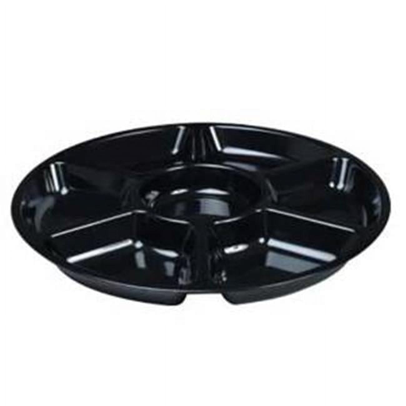 Black Large 7-Compartment Serving Tray - Walmart.com
