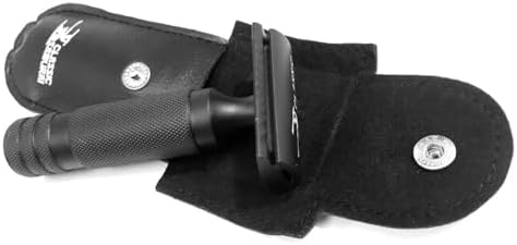 Black Large Short Handled Heavy Duty Double Edge Safety Razor, 1 Count ...