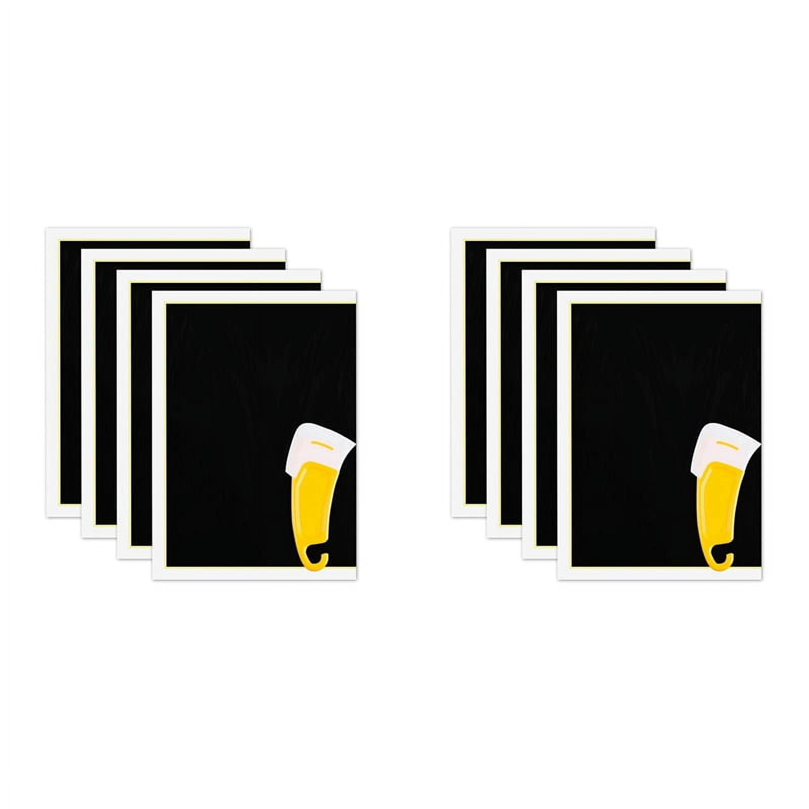 Black Laser Engraving Marking Paper, 8 PCS Laser Color Paper with ...
