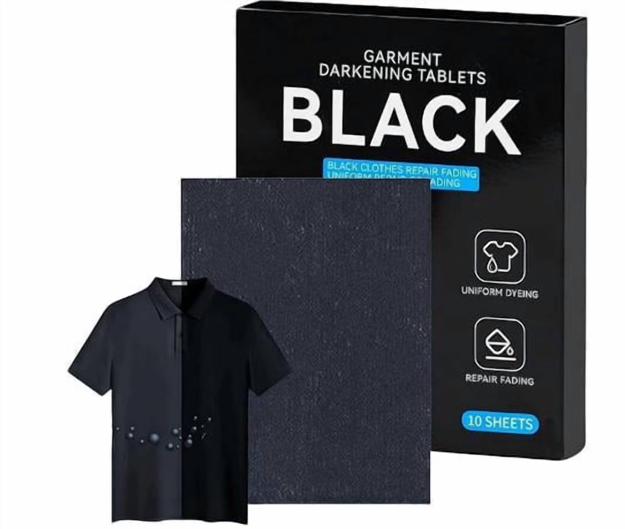 Black Laundry Darkening Sheets for Black Clothes, No-Mess Washing ...