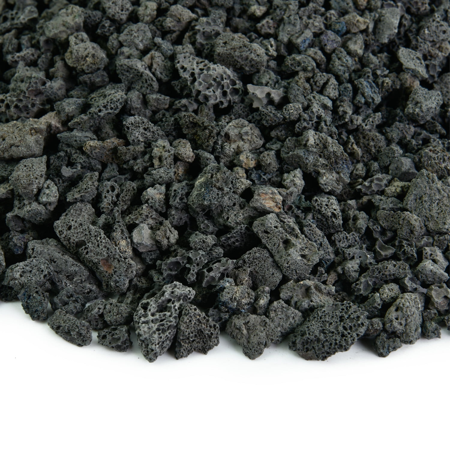 "Black Lava Rock | 3/8"" Volcanic Rock for Outdoor Gas Fire Pits ...