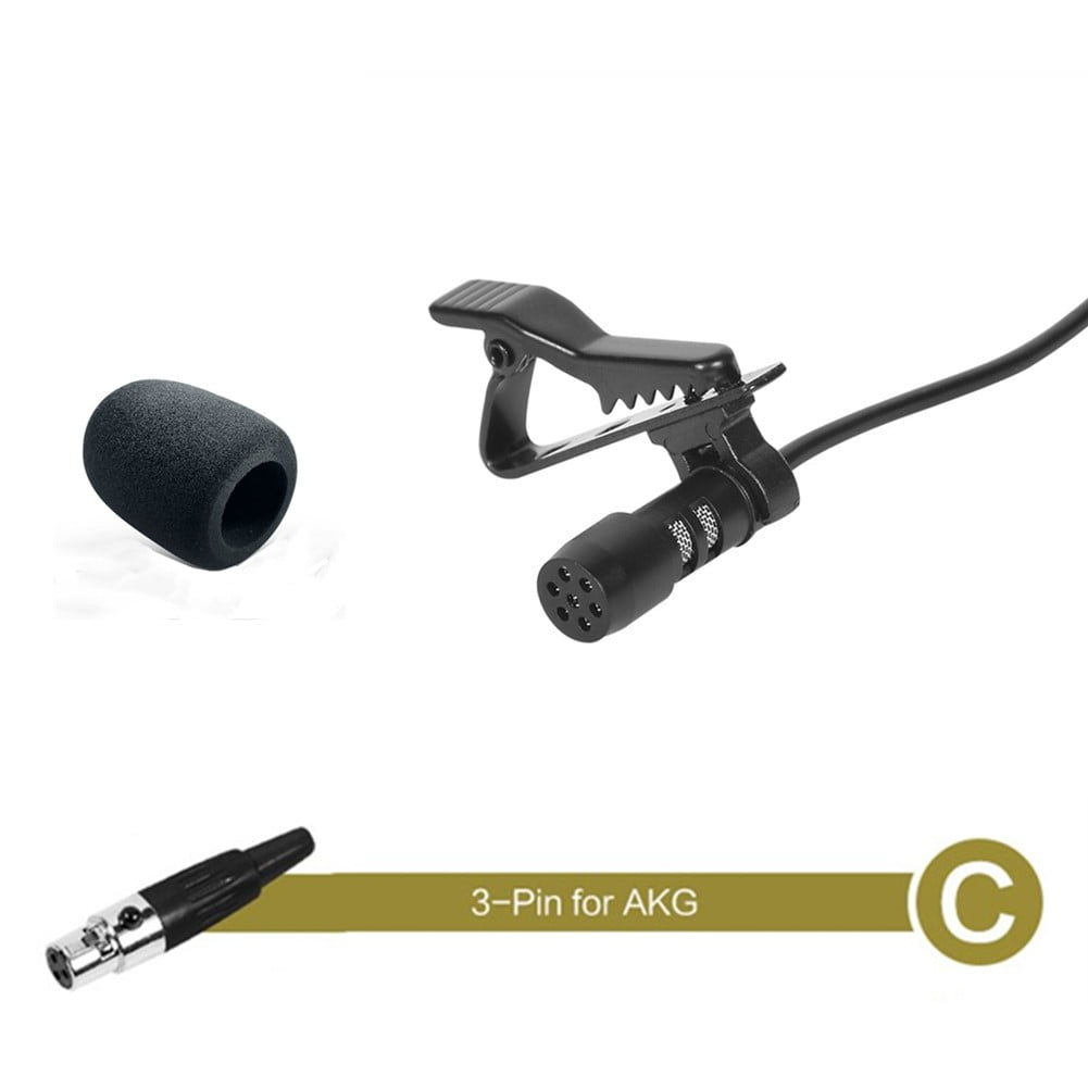 SOFEIYA Black Lavalier Lapel Microphone 3.5mm XLR 3-Pin XLR 4-Pin For ...